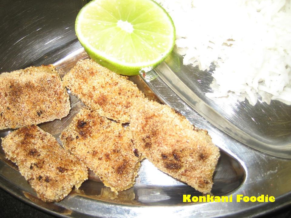 Konkani Foodie: Fish Fry in Red Paste ~ Goan Style