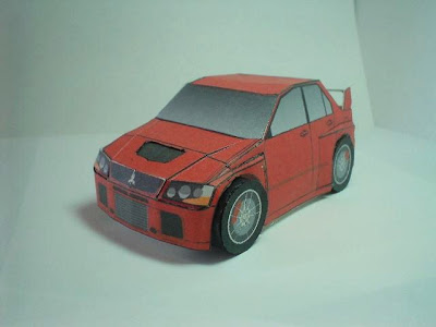 My best paper craft model collections: Mitsubishi - Lancer Evo