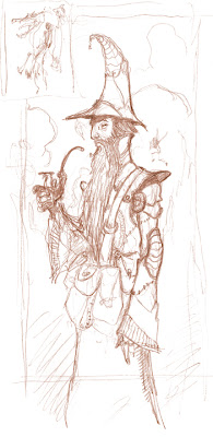 Kennon's Art Blog: Wizard sketch.