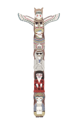 Nader Sharaf: Totem humano / Human totem pole
