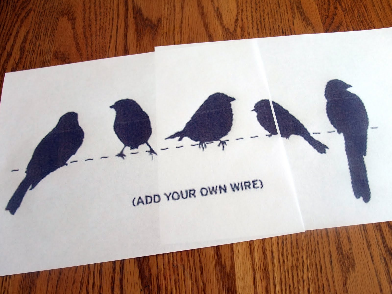 Bird On A Wire Template