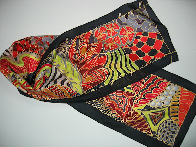 Silks and Art by Jill: Tangle Scarf