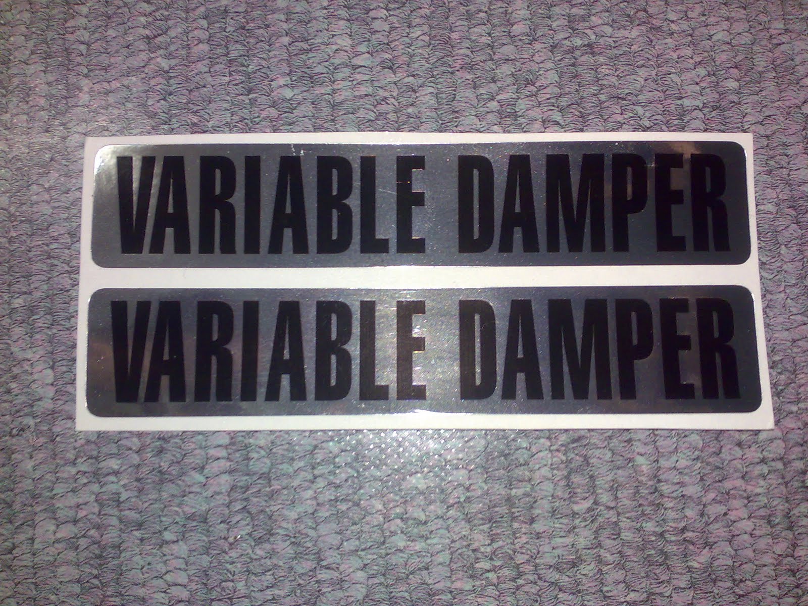 KOBERT GALLERY: STICKER VARIABLE DAMPER UNTUK FORK YAMAHA RZ YPVS