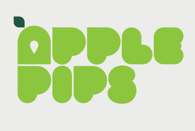 PLASTIC CIRCLES: Apple Pips work by Give Up Art