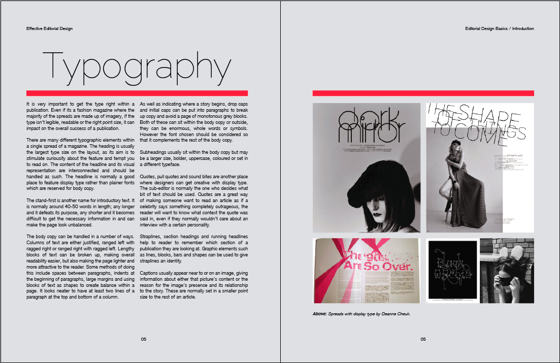 Design Context: Typography Pages