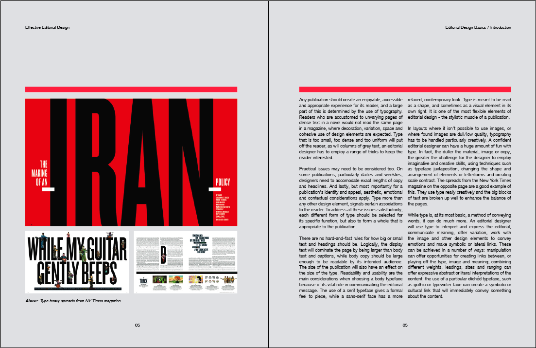 Design Context: Typography Pages