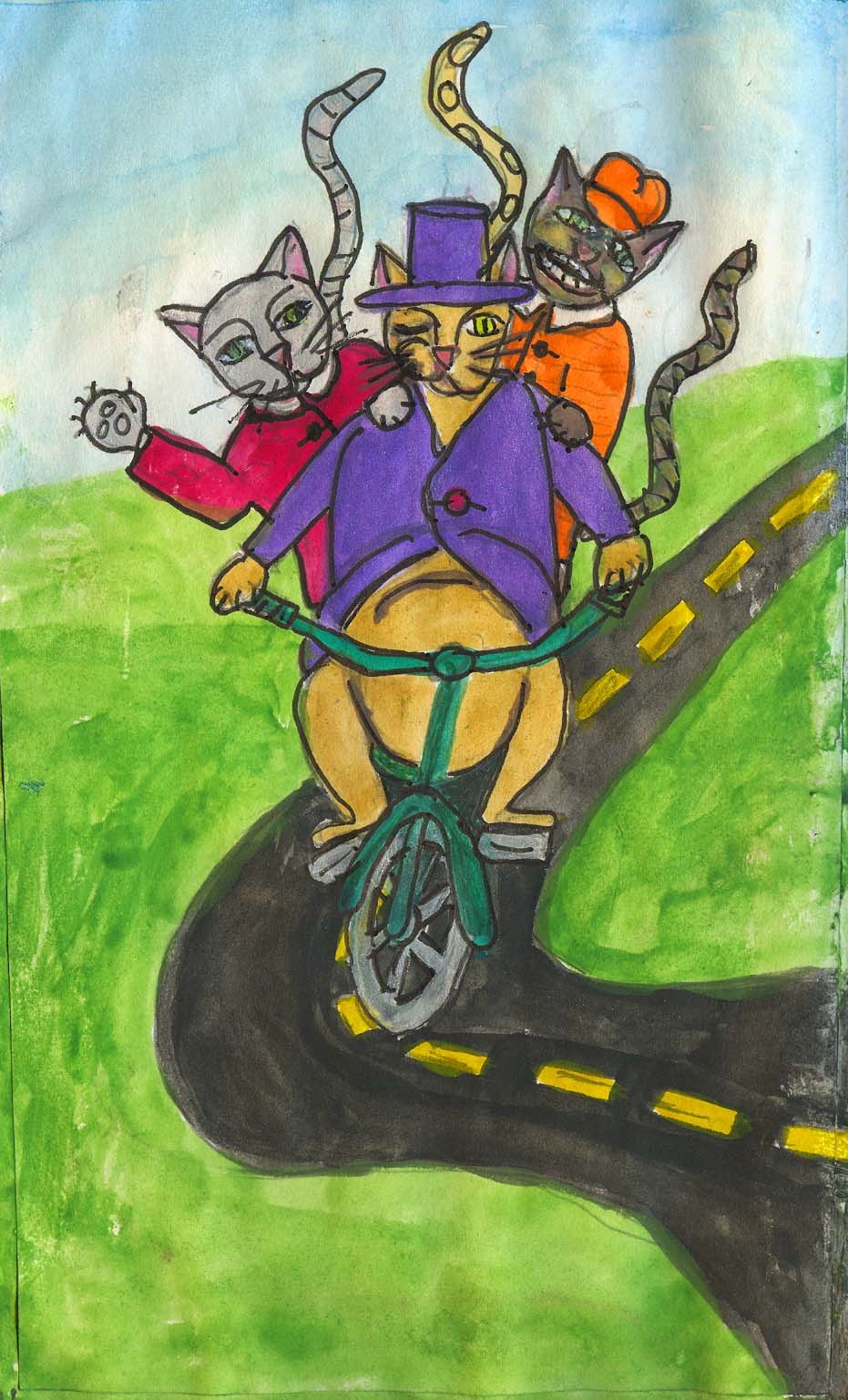 Linda Marcille, Fine Art ~ Crow House Studio: Three Fat Cats on A ...