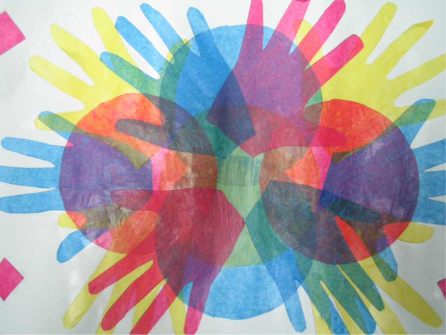 CREATIVIDAD Y ARTE INFANTIL: ACTIVIDAD II: UN COLLAGE CON PAPEL DE SEDA