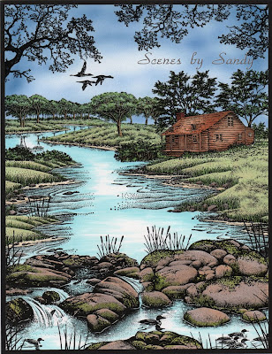 Creative Moments With Sandy: Copic Stampscapes Class