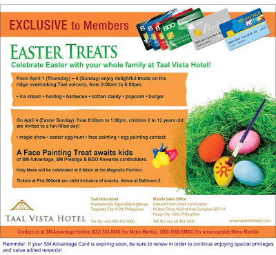 Tagaytay Ridge: Easter Treats at Taal Vista Hotel
