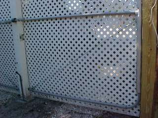 a layman's den: PVC lattice & pipe driveway gate