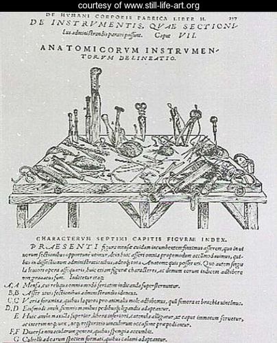 Vesalius: Anatomist of the Humani Corporis: Dissection Tools