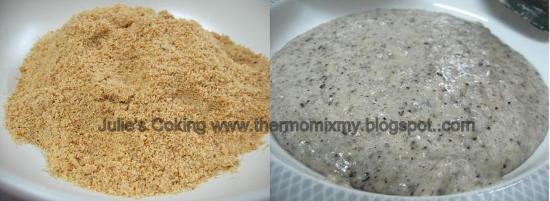THERMOMIX MALAYSIA: Black Sesame "Muar Chee" Glutinous Rice Balls 麻芝(黑芝麻)