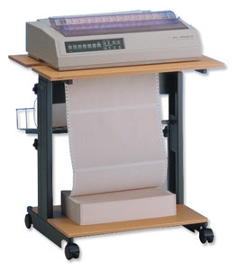 Dot matrix printers with tractor feed from the bottom. : r/nostalgia