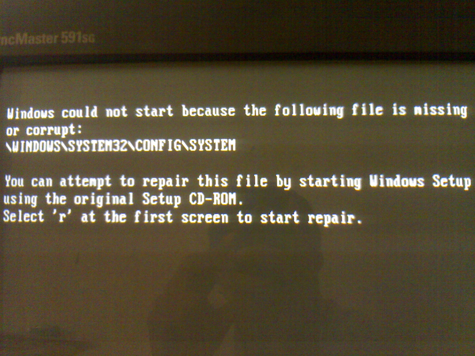 Repair Kerusakan Windows XP : \SYSTEM32\CONFIG\ | Just a bLog