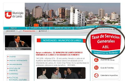 SE PODRA IMPRIMIR LA BOLETA DEL ABL DESDE LA PAGINA OFICIAL DEL MUNICIPIO