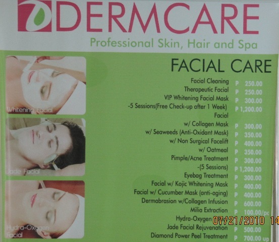 My Medical Blog: Dermcare clinic| prices and services