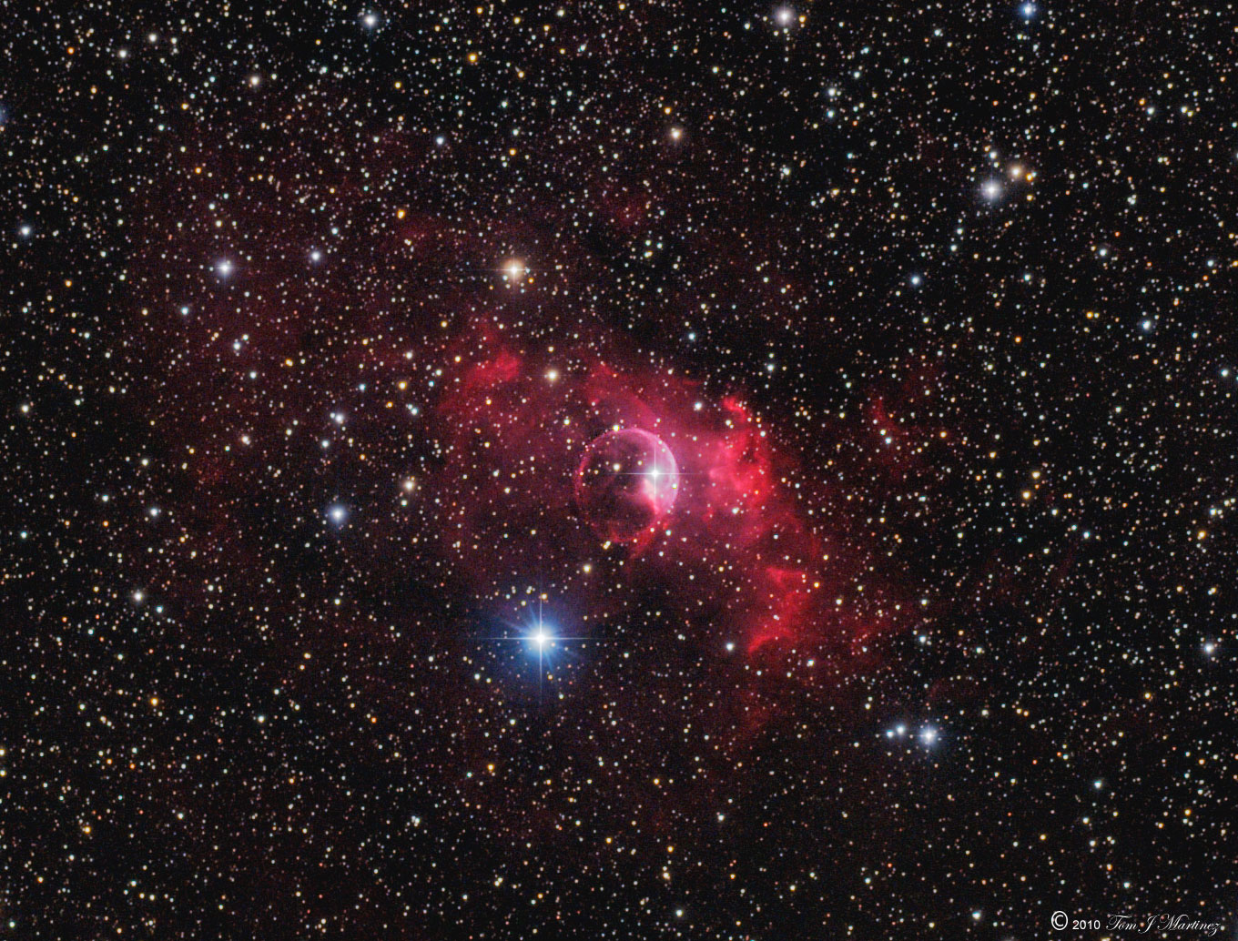 Tom J Martinez PhotoBlog: Bubble Nebula and M 52