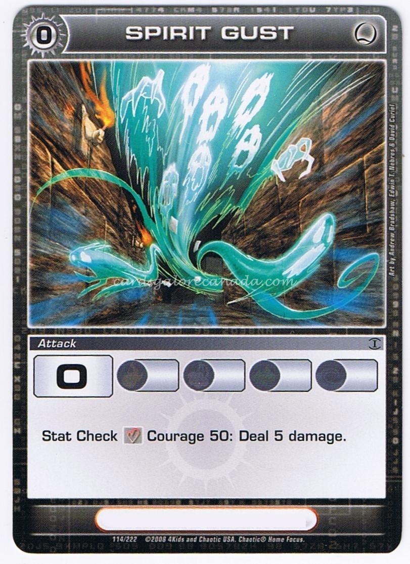 Chaotic Platinum Cards: Spirit Gust - Ataque