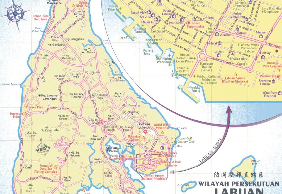 Malaysia Travel Guide And Map: Map Of Labuan