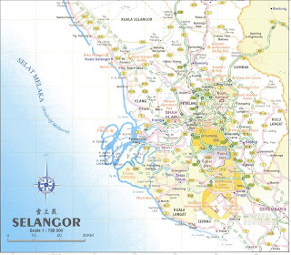Malaysia Travel Guide And Map: Map of Selangor | Shah Alam