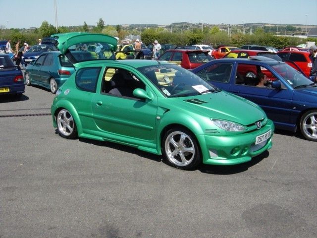 Peugeot 206 Green Edition | Photoshop tuning- Virtual tuning