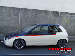 ESTRATOS car graphics: Rotulación y Pintura de Corsa