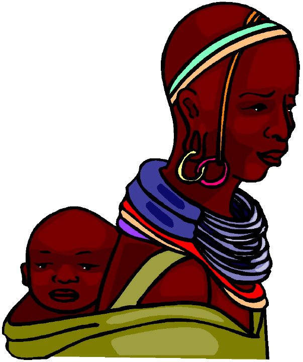 AFRICAN ANIMATION CLIP ART