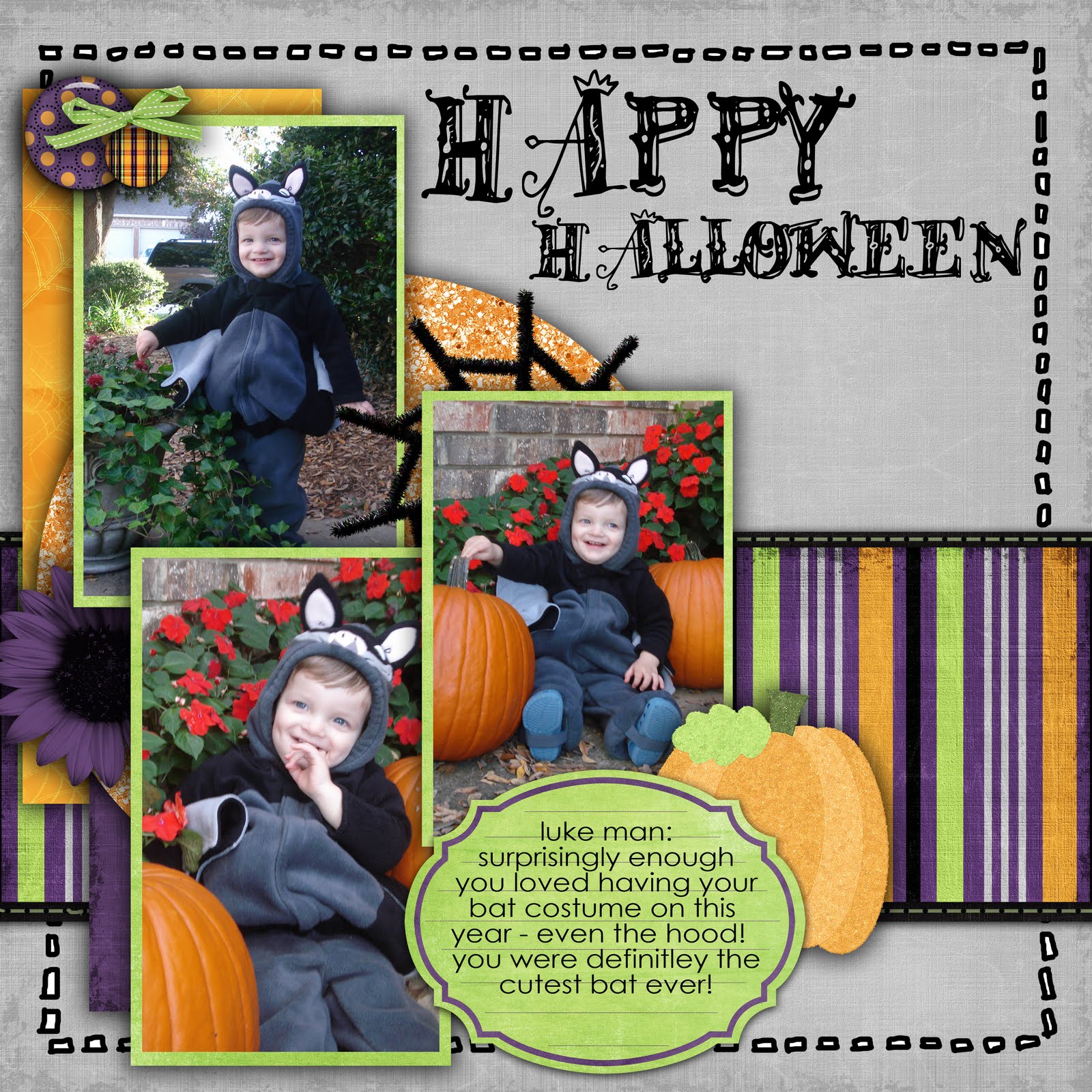 Momfessionals: Halloween Scrapbook Pages