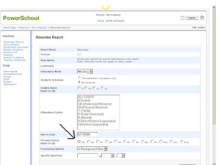 PowerSchool for Administrative Beginners: How to run an Attendance ...
