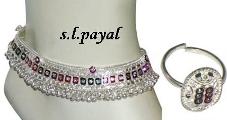 payal design: S.L.PAYAL ANKLET FANCY& SILVER PAYAL