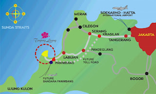 Kalicaa Villa Tanjung Lesung: Rute menuju Tanjung Lesung