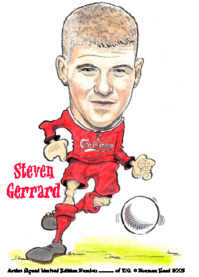 THE CARTOONSTORE: STEVEN GERRARD - LIVERPOOL - 0022