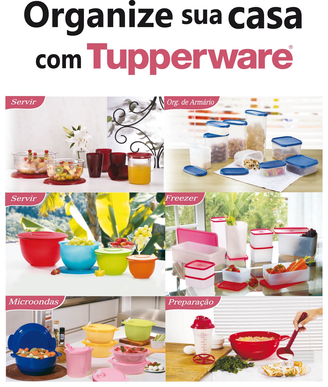 Tupperware Espetáculo: Produtos