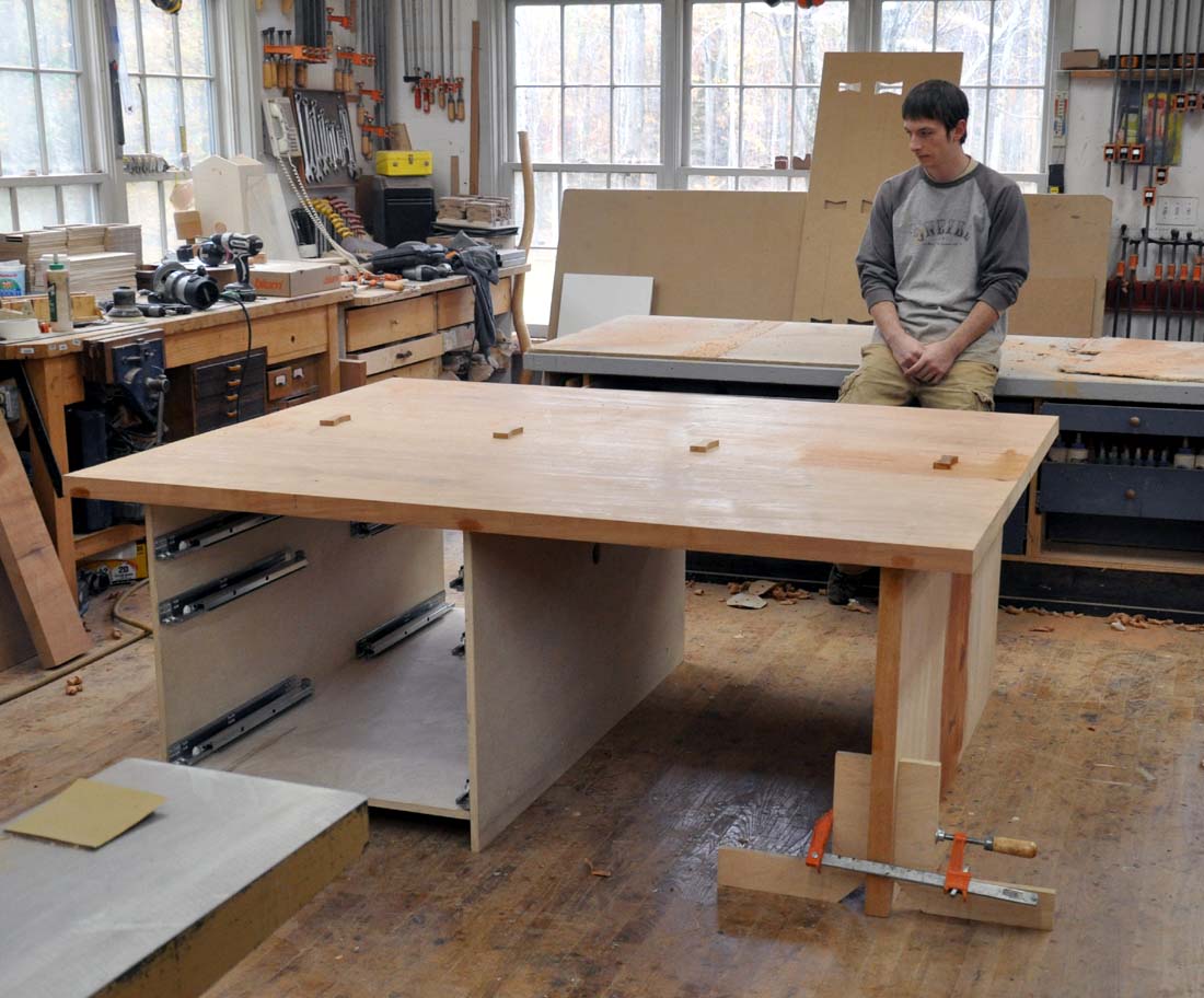Dorset Custom Furniture - A Woodworkers Photo Journal: The Partner's Desk