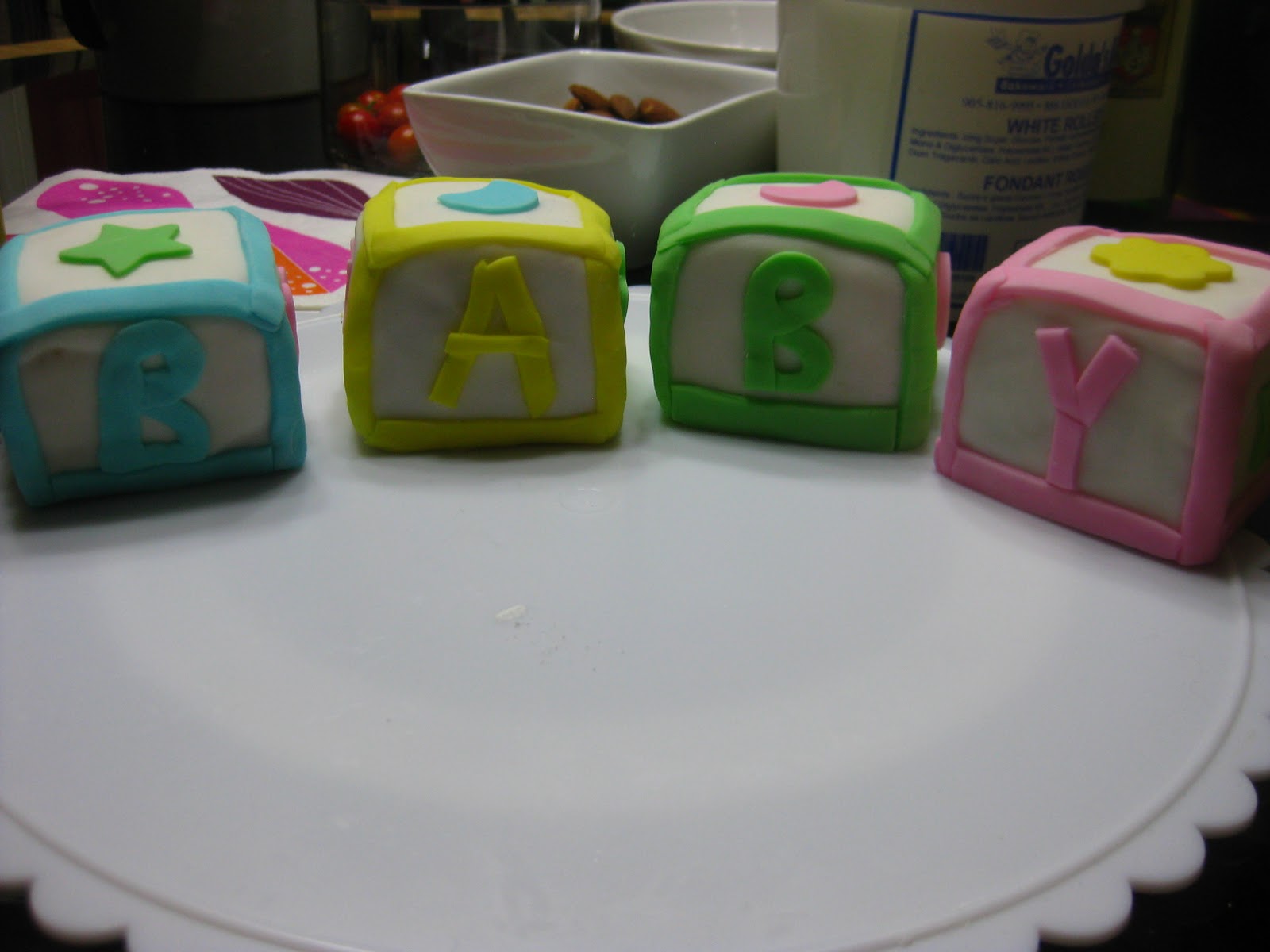 The Novice Goddess' Kitchen: First Time Using Fondant - Alphabet Blocks ...