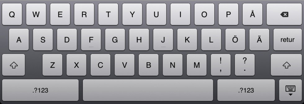 Tekniksverige: Svenskt tangentbord i iPad