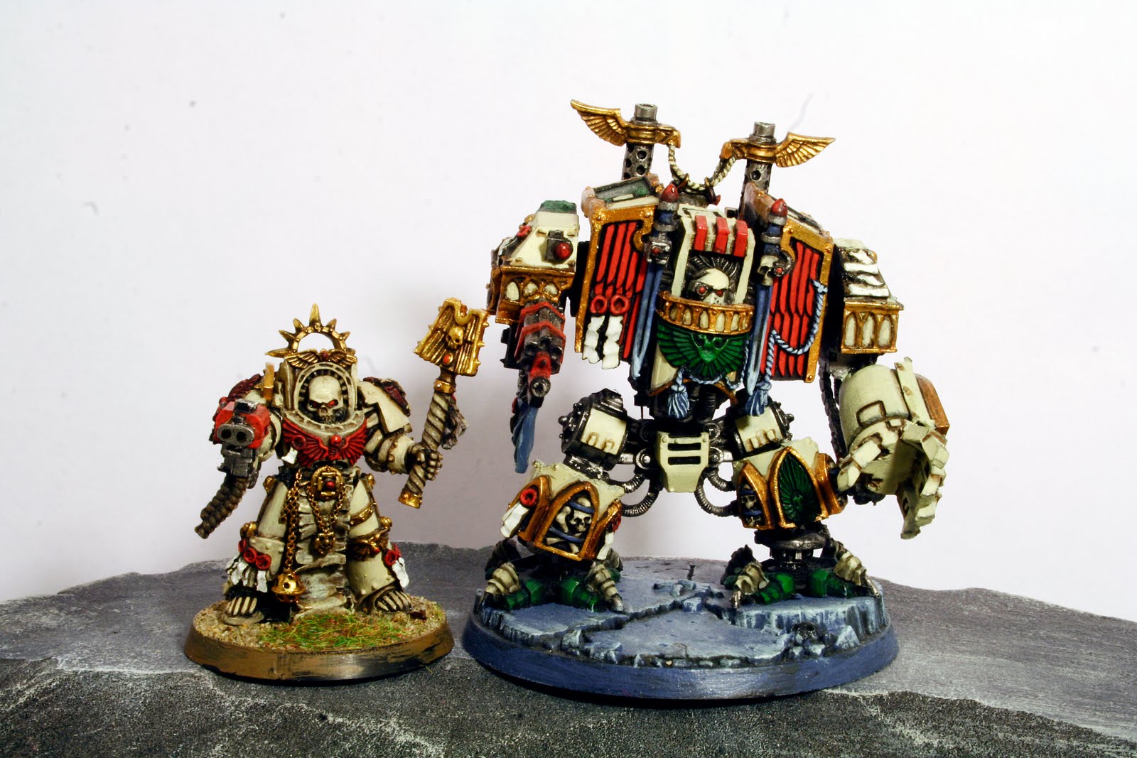 Eupackardia's artworks: Chaplain and Venerable Dreadnought