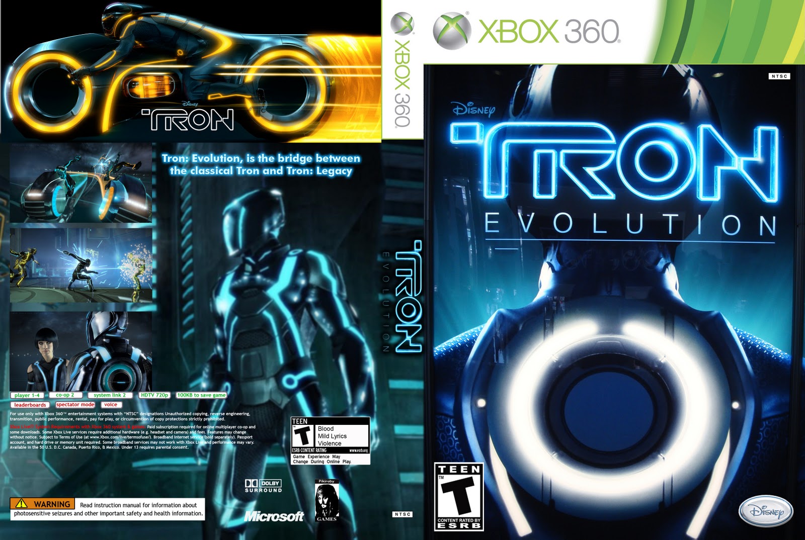 xbox 360 covers: Tron Evolution