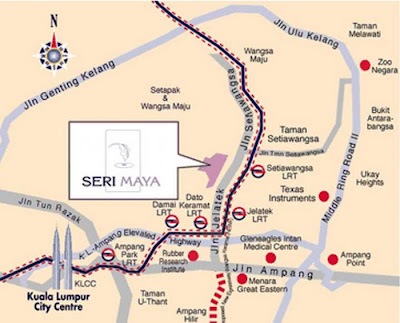 PROPERTY WORLD (MALAYSIA): Seri Maya Condo - Location Map