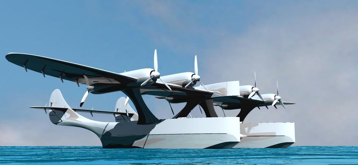 My Vain Doodles: Luxury Italian Flying Boat