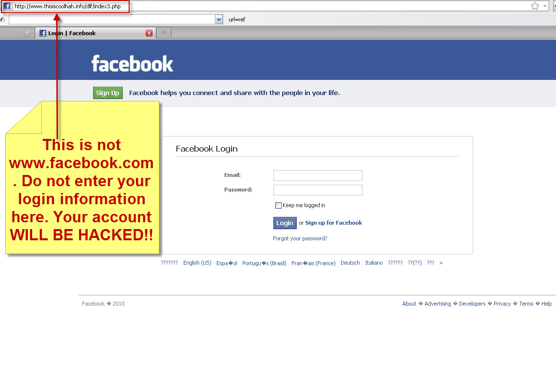 Look At You New Phishing Trap on Facebook - World Trends