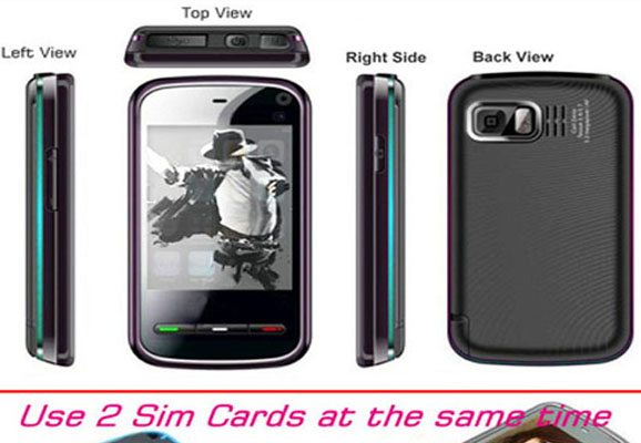 Descripción de Celulares: MINI Dual Sim Mp4 CELL PDA PHONE AT&T