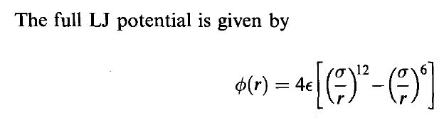Lennard Jones potentials (Definition&formula) caculation and it's ...