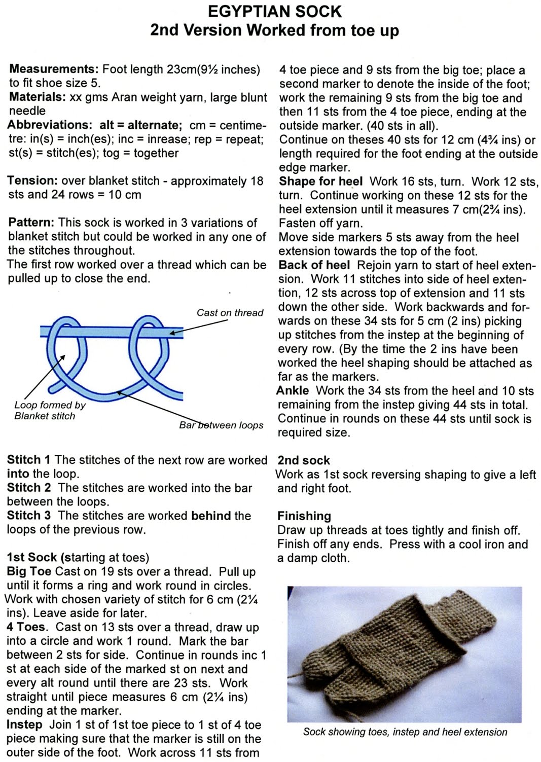 Sock It!: Pattern for Coptic Socks by Barbara