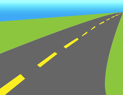 Digital Drawing - David Balmforth: Road - Daily Drawing - October 7th