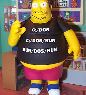 Los Simpsons y Futurama: El chiste de C:/ Run DOS RUN