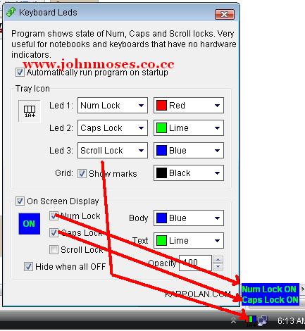 JOHNMOSES'S BLOG: HOW TO VIEW KEYBOARD INDICATOR LED LIGHTS IN SCREEN