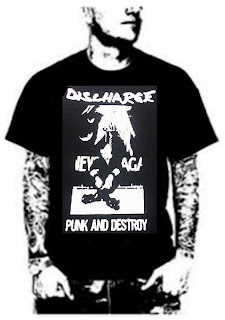 underground shirts: DISCHARGE - punk & destroy - t shirt