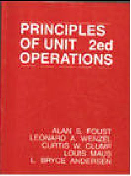 Avibert: Unit Operations Course Textbook by Alan S. Foust